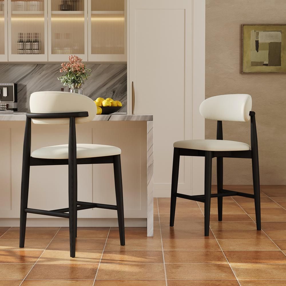 Lawson 61 cm Mid-Century Counter Stools — Set of 2 – Exclusivia