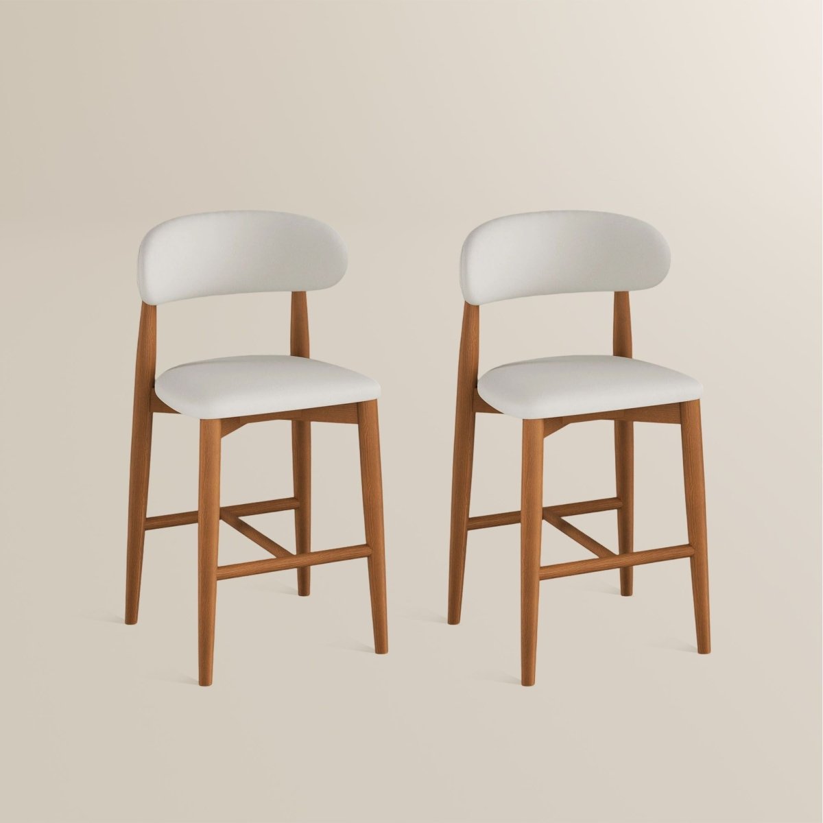 Lawson 61 cm Mid-Century Counter Stools — Set of 2 – Exclusivia
