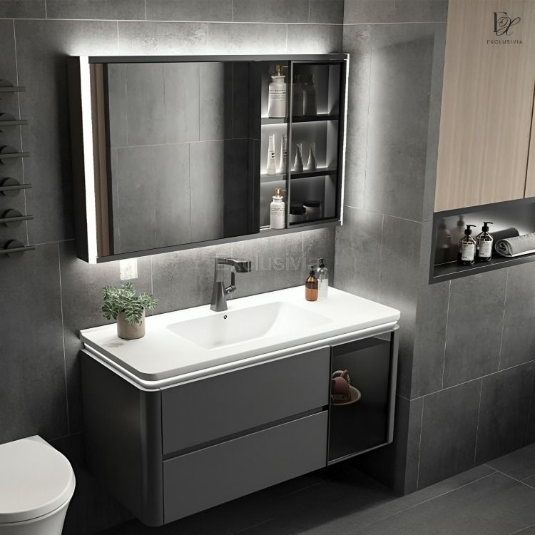 TINKER Toilet Vanity Cabinet Basin Bathroom – Exclusivia