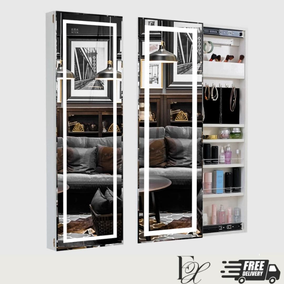 Bathroom Mirror Wall Cabinet - AURORA Reflective Storage – Exclusivia