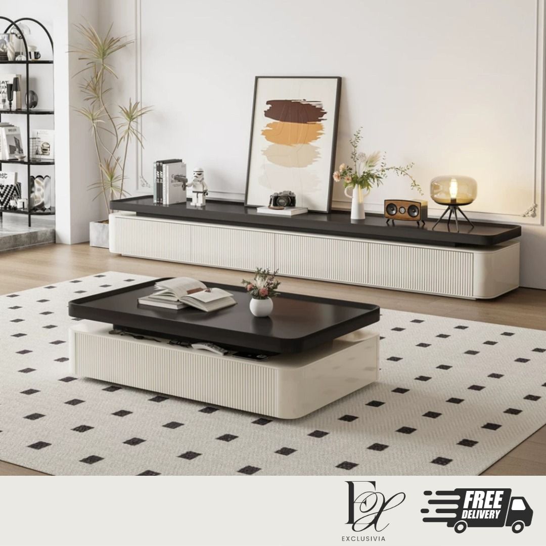 ENIGMA Modern TV Console & Coffee Table – Exclusivia