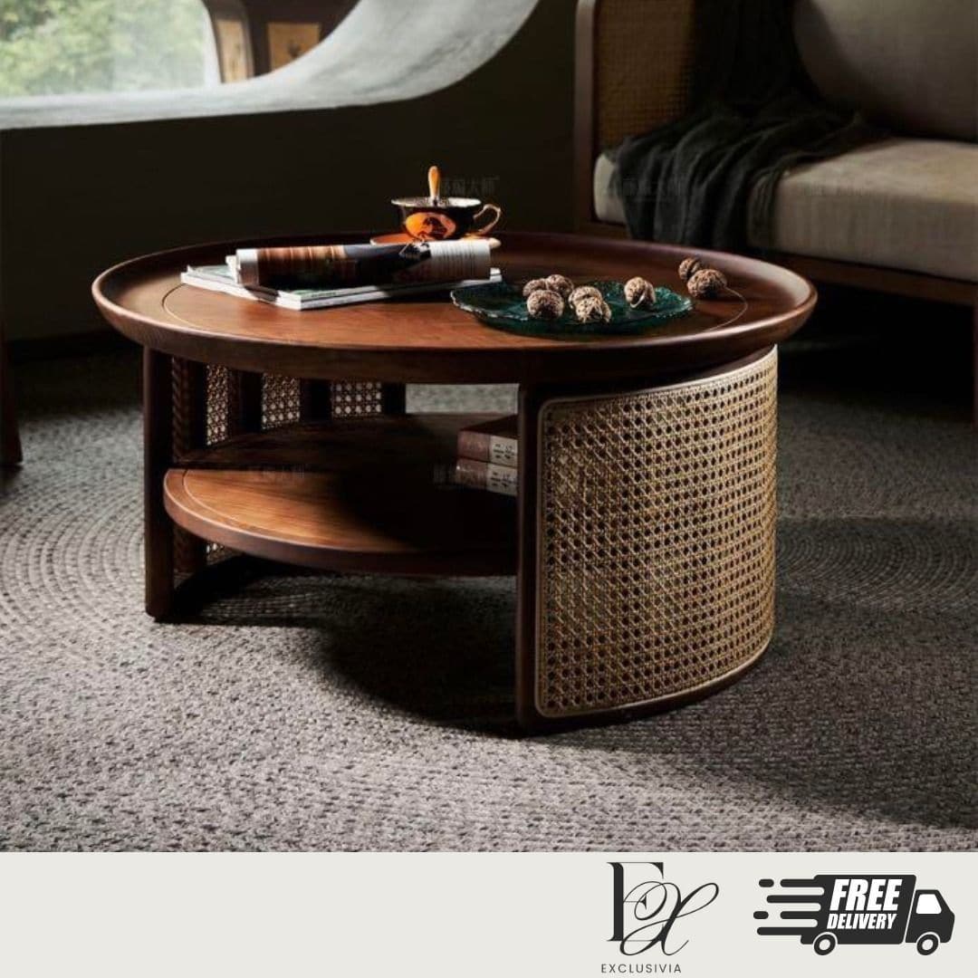 ISADORA Coffee Table Rattan | Exclusivia