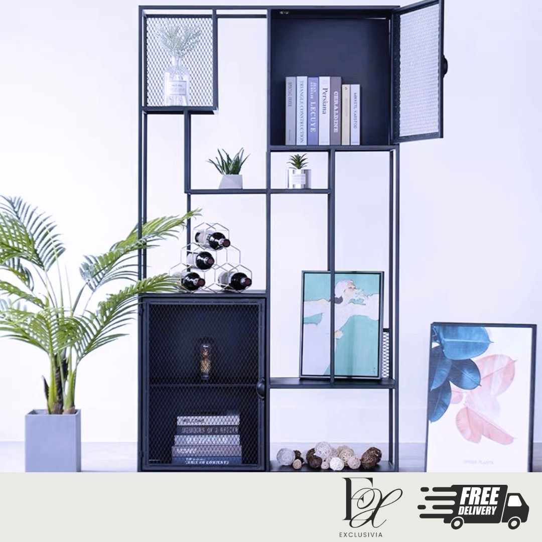 MARVIN Modern Industrial Metal Display Shelf – Exclusivia